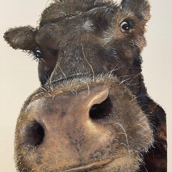 “NOSY COW” PRINT - Feather & Twigs